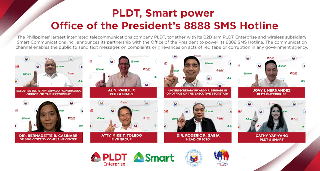 COMMUNITY | Malacañang inaugurates OP 8888 SMS hotline partnership with ...